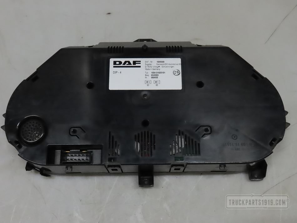 Instrument cluster DAF E3 1605300 - Truckparts 1919